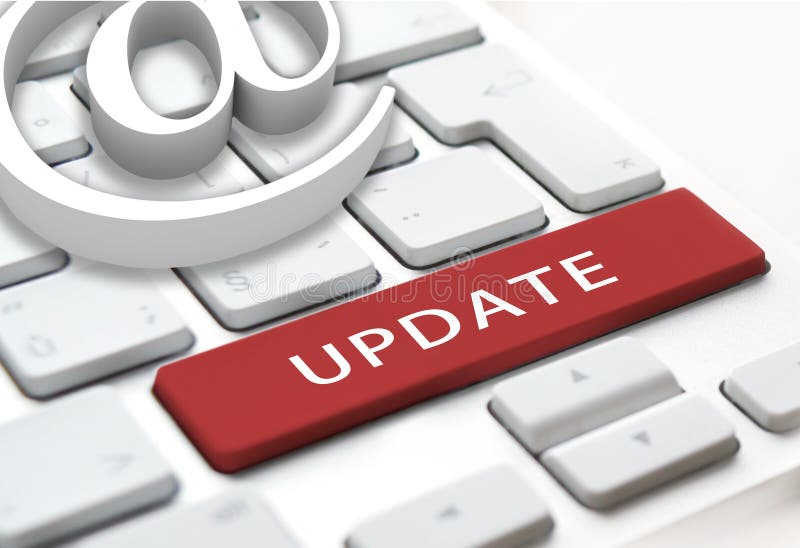 White Computer Keyboard with Red `update` Button Stock Photo - Image of ... White Computer Keyboard with Red `update` Button Stock Photo - Image of ...