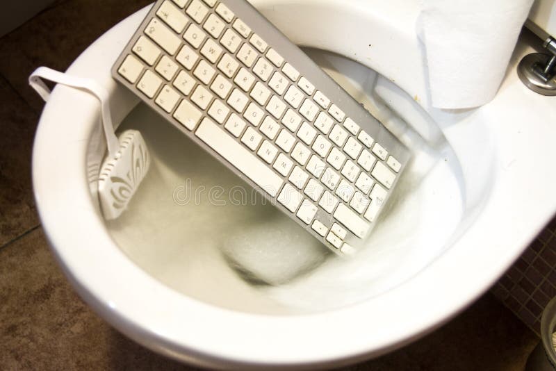 Man Laptop Computer Sitting Toilet Stock Photos - Free & Royalty-Free ...