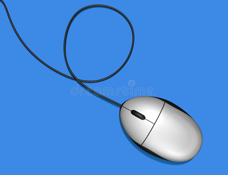 White computer mouse stock illustration. Illustration of click - 16451330