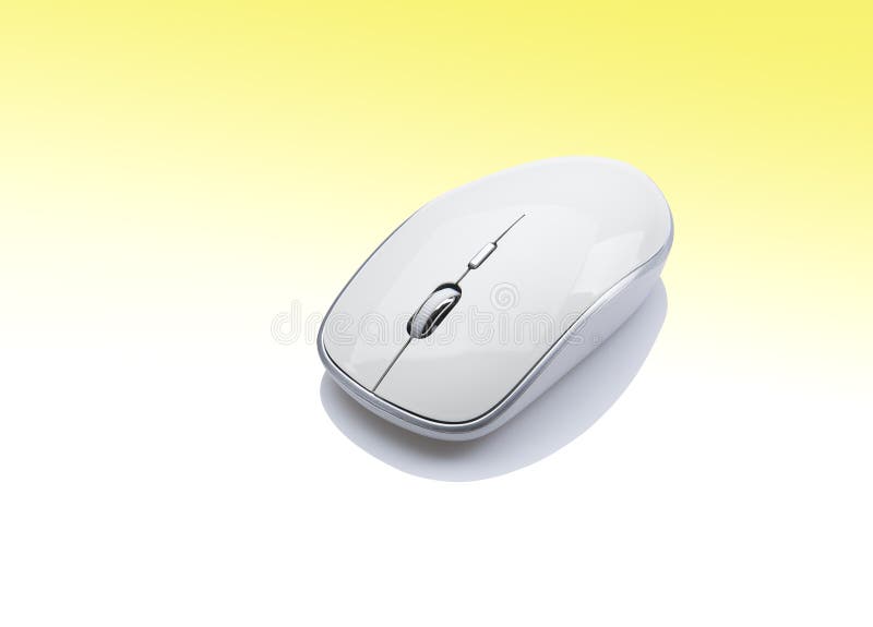 White Computer Mouse Input Device Stock Illustration - Illustration of ...