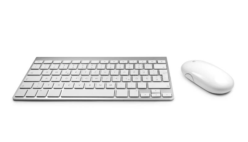 White Computer Mouse and Keypad Stock Image - Image of keypad, close ...