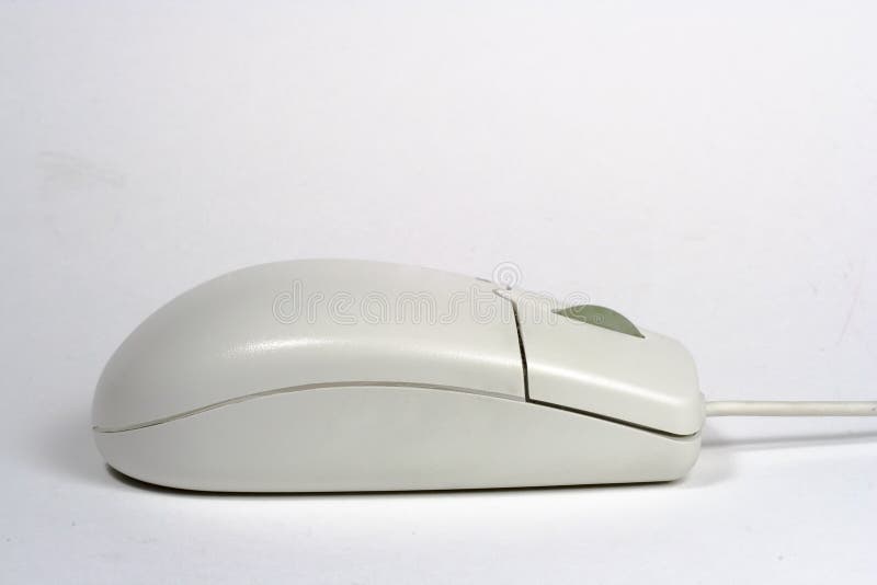 White Computer Wheel Mouse Side Stock Image - Image of device, pointer ...