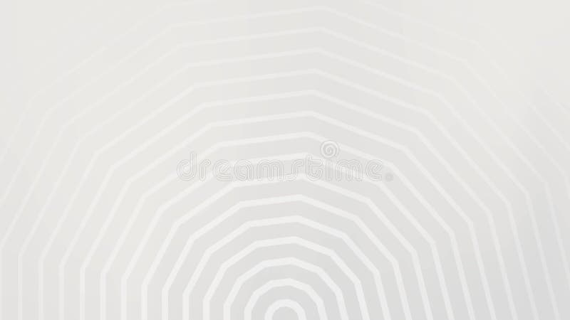 White Concentric Hexagon Pattern Background Loop Stock Footage Video
