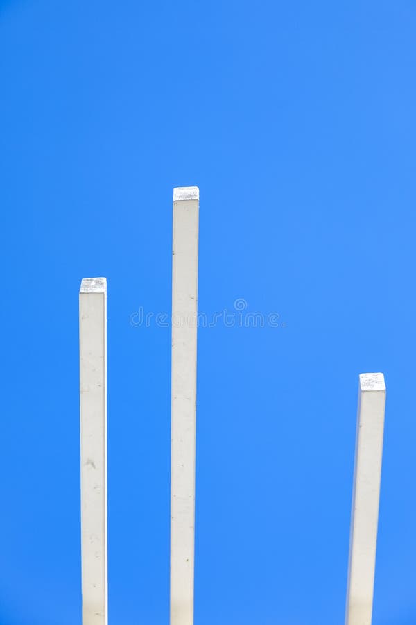 White Concrete Beam Infrastructure Under Construction Isolated in Front ...