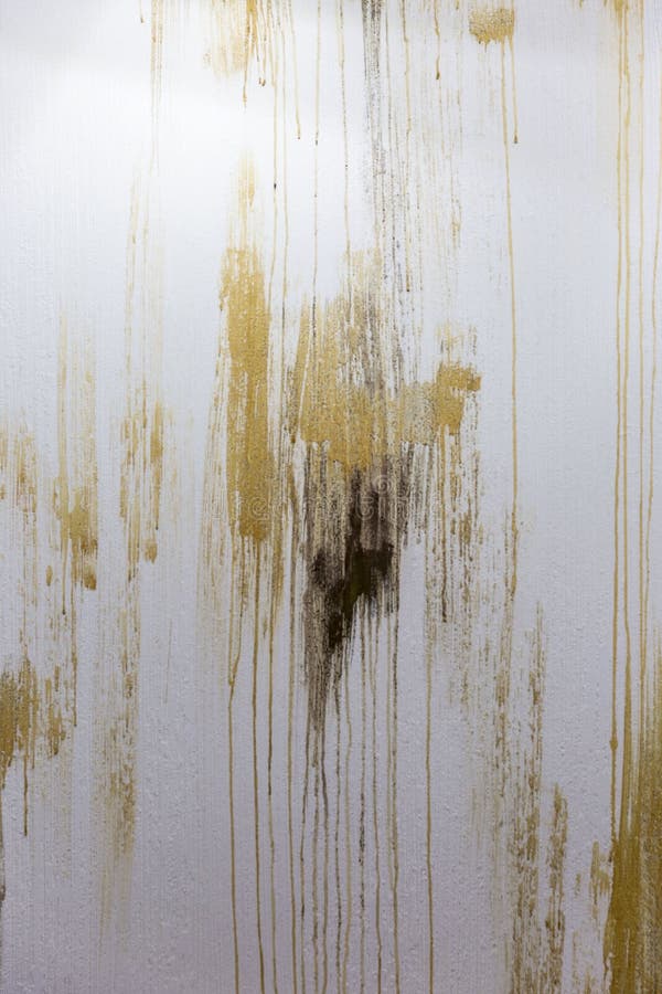 White Concrete Wall with Brown Streaks of Paint. Modern Interior Design ...