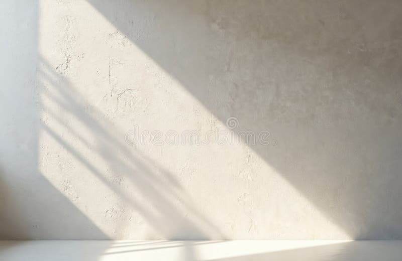 White Concrete Wall with Shadow Patterns. Classic Texture for Designer ...