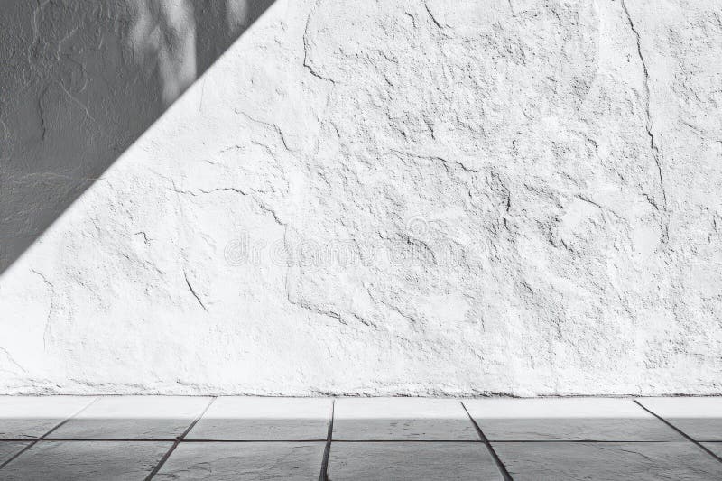 White Concrete Wall with Sun and Strong Shadow Texture Stock Image ...