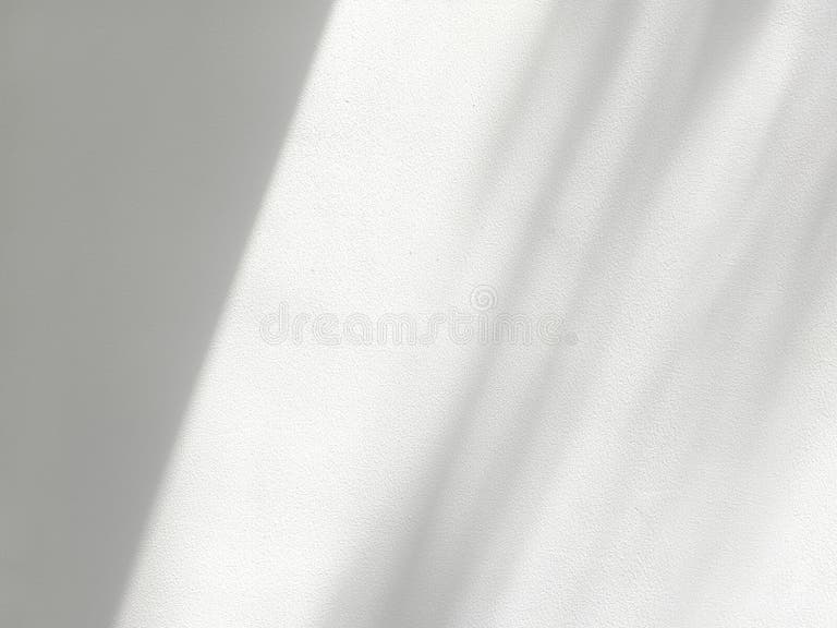 White Concrete Wall Texture Background with Light Bokeh and Shadow of ...
