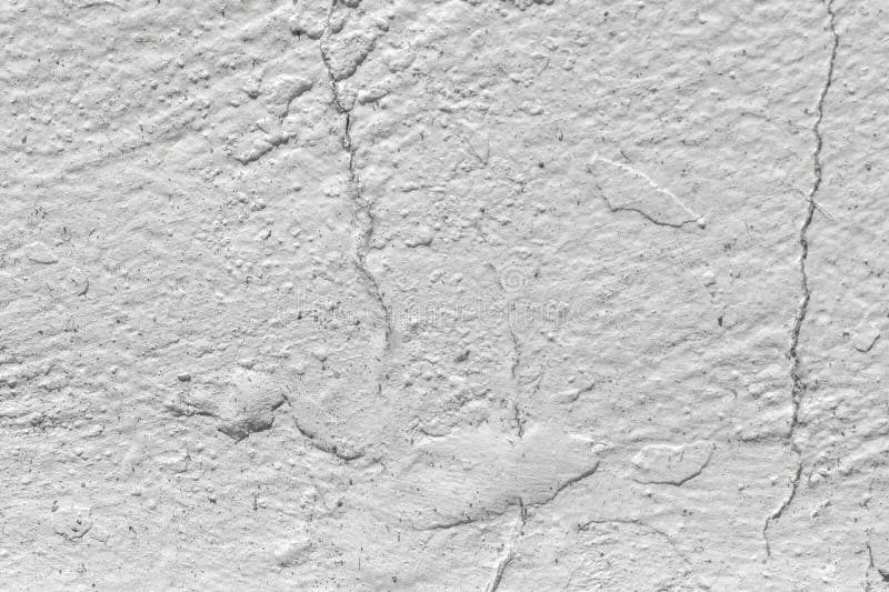 White Concrete Wall Texture Background. Uneven Render Stucco White ...
