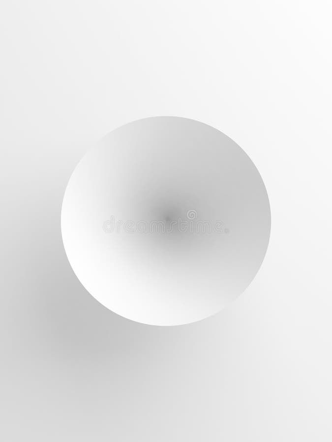 White Cone. Abstract Geometric Shape 3d Stock Illustration ...