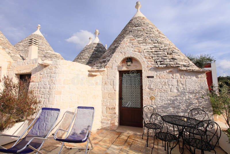 White conical house stock image. Image of italy, home - 32856853