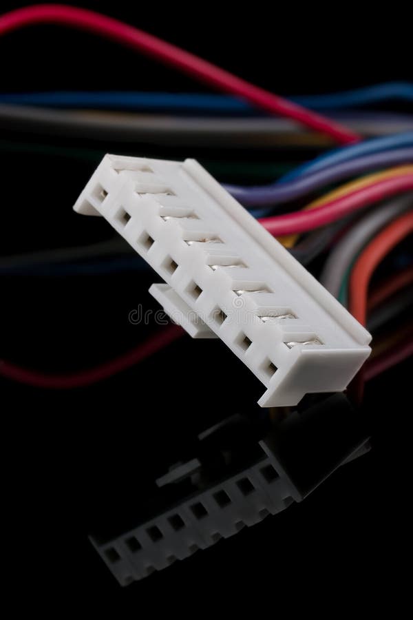 White connector stock photo. Image of digital, link, bunch - 27590902