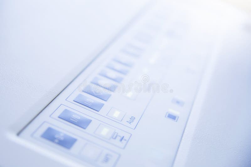 White Control Panel of the Device Stock Image - Image of control, icon ...