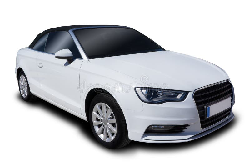 White Convertible Car stock photo. Image of style, luxury - 67970504