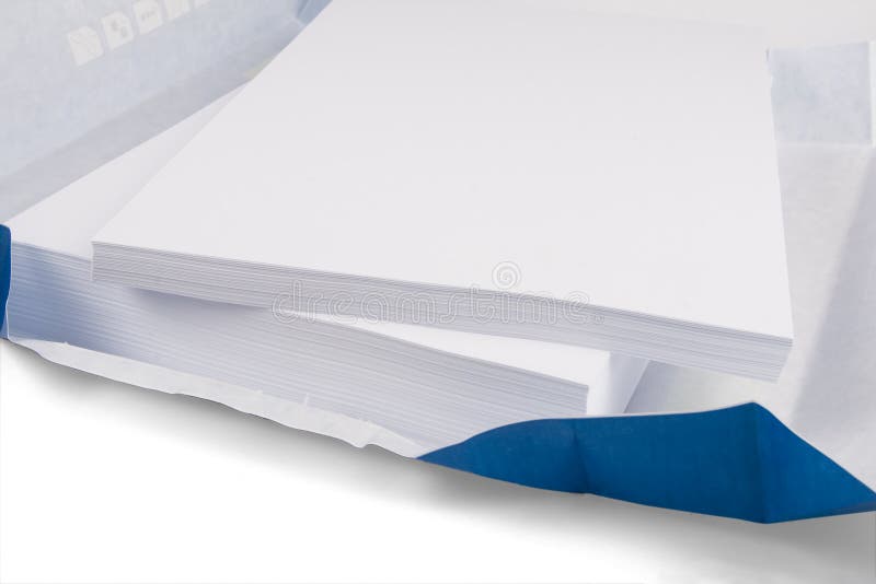 White copy paper stock image. Image of spread, print, printing - 5504825