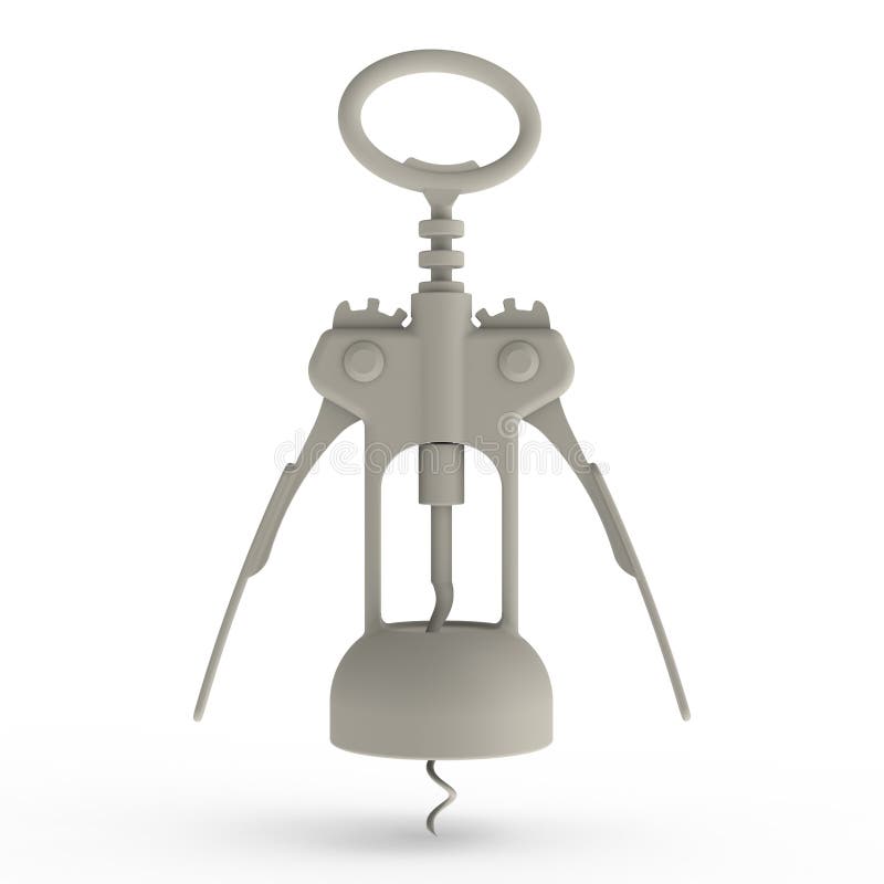 White corkscrew stock illustration. Illustration of white - 14258558
