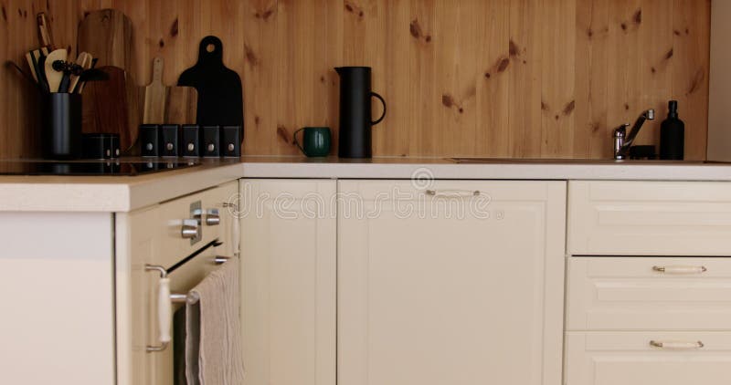 White Corner Kitchen. Various Kitchen Items. Kitchen Tools, Utensils and Kitchenware on the ...