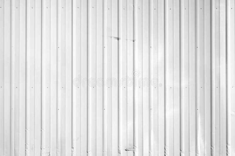 White Corrugated Metal Warehouse Building Background Stock Photo ...