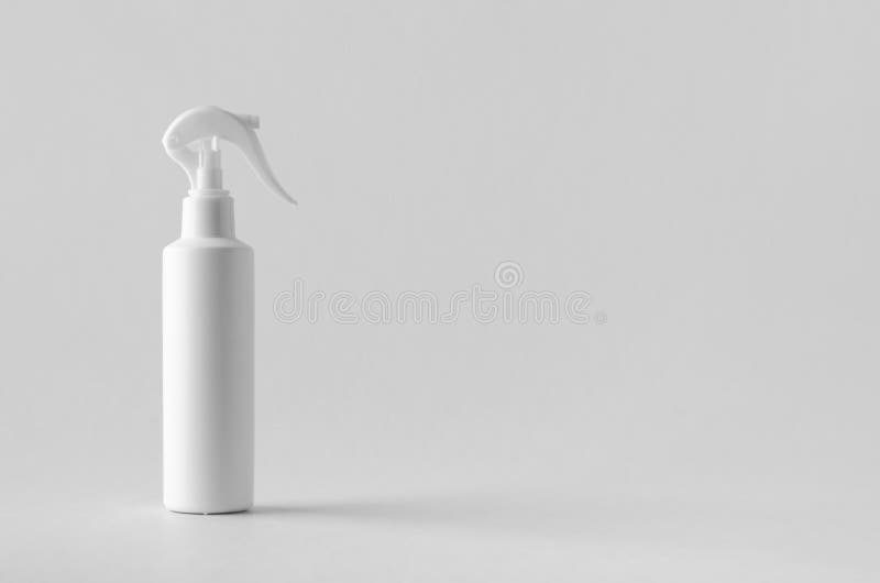 White Cosmetic Trigger Sprayer Bottle Mockup Stock Photo - Image of ...