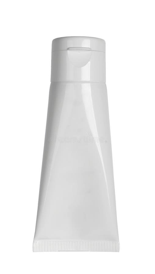 White Cosmetic Tube with Cream Isolated Stock Image - Image of creme ...