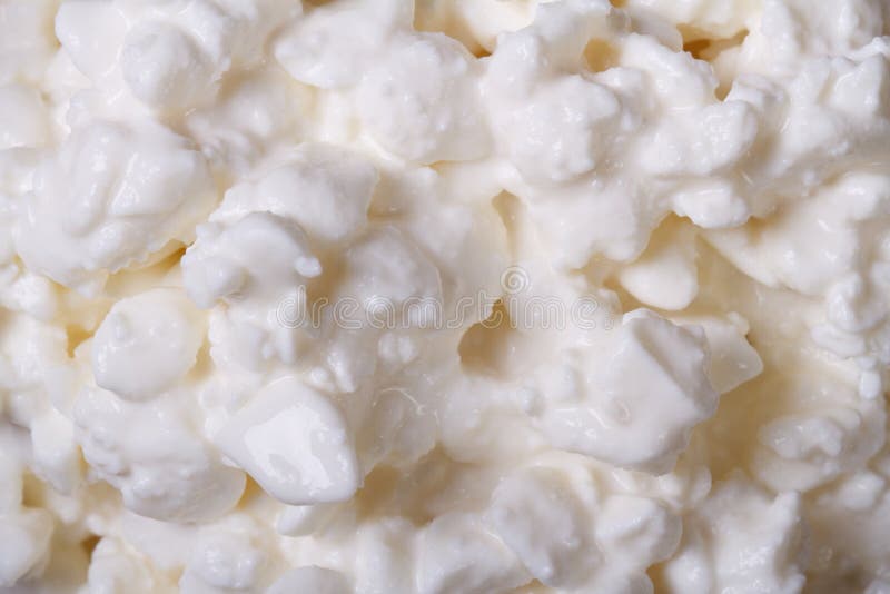 White Cottage Cheese Texture Closeup. Stock Image - Image of dieting ...