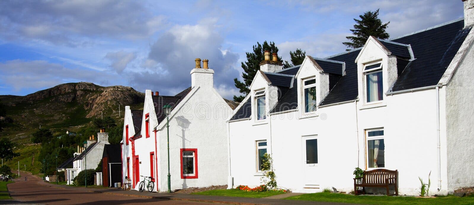 Typical White Country House in Scotland UK Stock Image - Image of ...