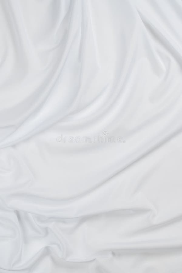 White Cotton Fabric Draped, Bed Linen Stock Image - Image of poster ...