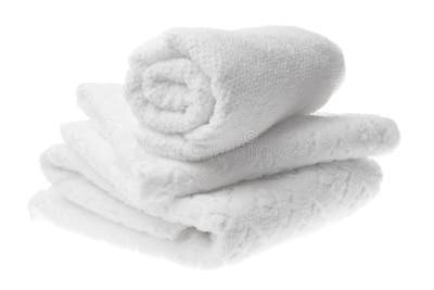 White cotton towels stack stock image. Image of bathroom - 42102563