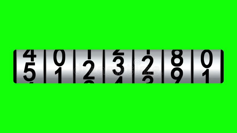 White counter on green stock video. Video of deduct - 121033359