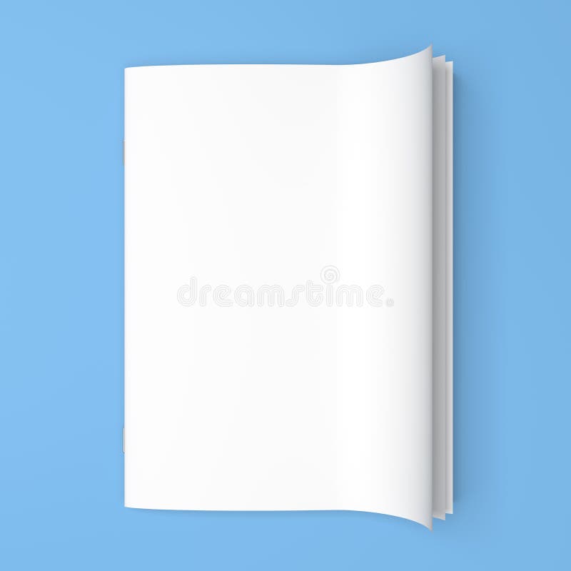 Empty Magazine on White Background. Perfect Blank Stock Vector ...