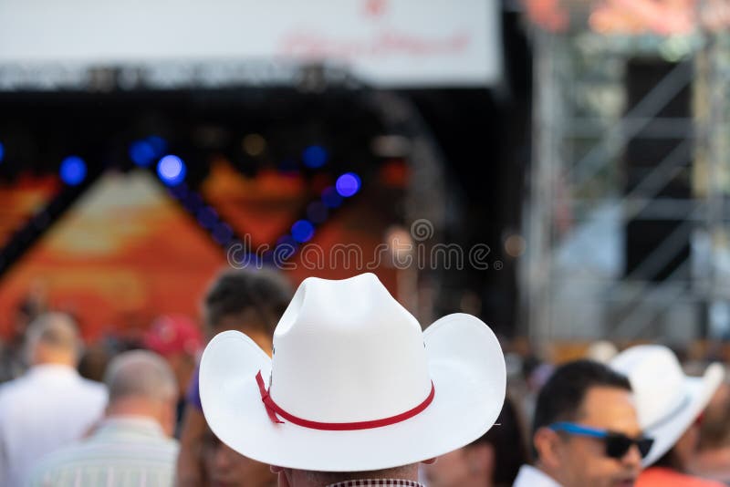 White Cowboy Stetson Hat at the Calgary Stampede Stock Image - Image of ...