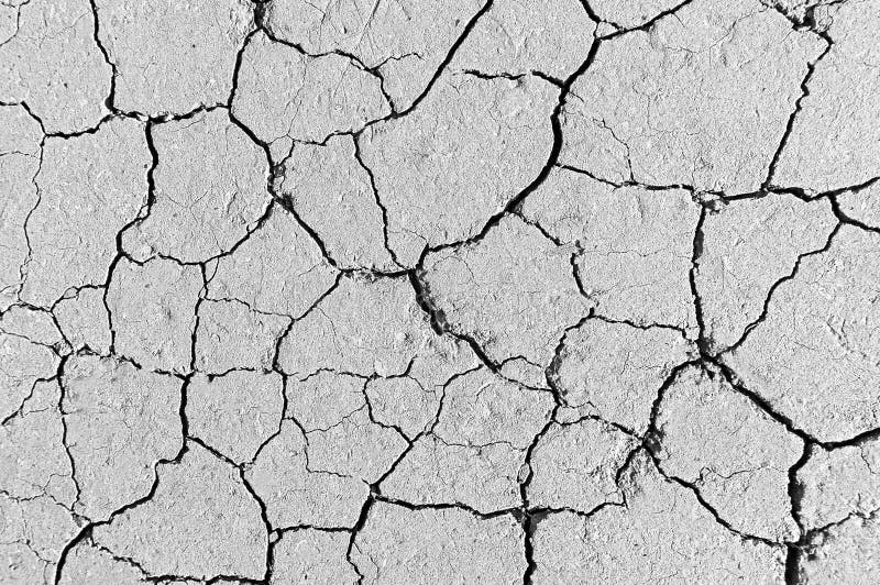White Cracked Surface of Grey Soil Texture Background, Light Dried and ...