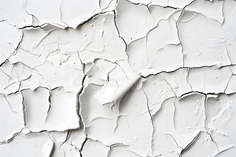 White Cracked Paint Texture Seamless Pattern Stock Illustration ...
