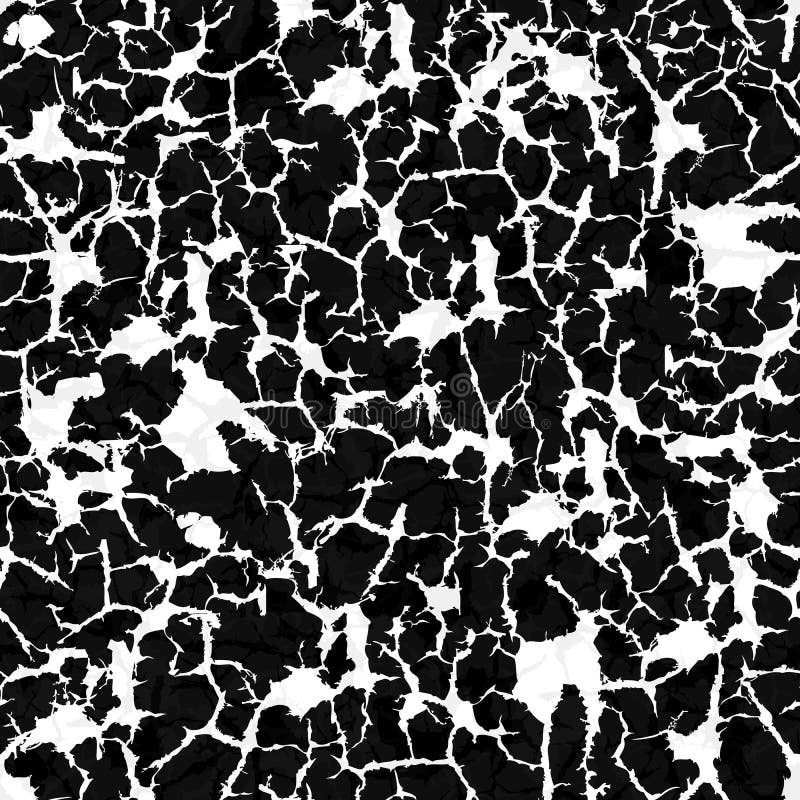 White Cracks on a Black Background Stock Vector - Illustration of floor ...