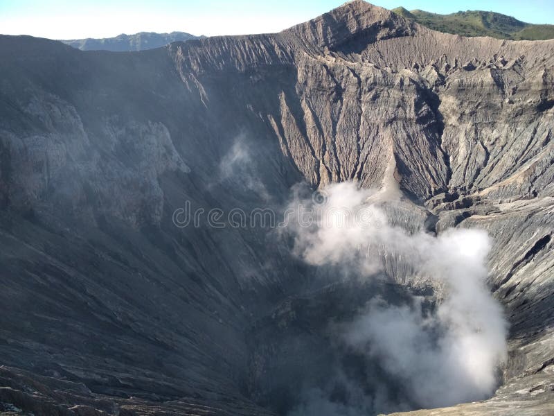 White Crater or Kawah Putih Sulfur Lake in West Java, Near Bandung City ...