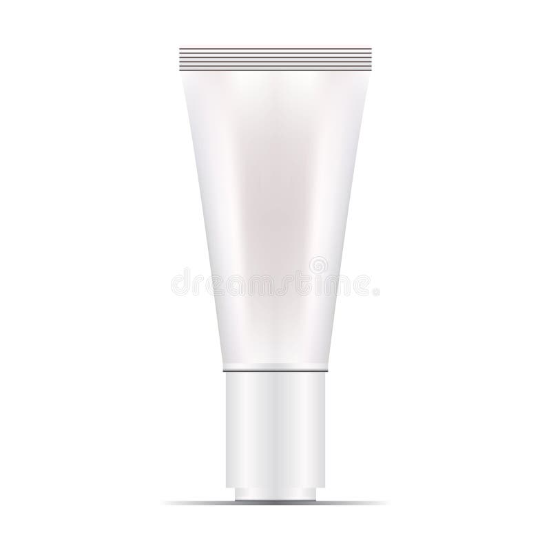 White Cream Bottle Template. Stock Vector - Illustration of detailed ...