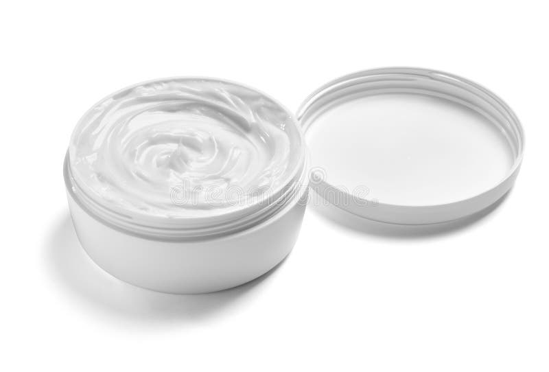 White Cream Container Jar Beauty Moisturizer Skin Stock Image - Image ...