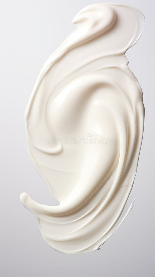 White Cream Sample on a Light Background Stock Illustration ...