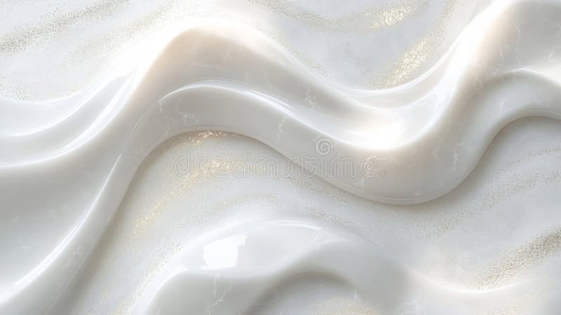 White Cream Texture with Golden Glitter Background Stock Illustration ...