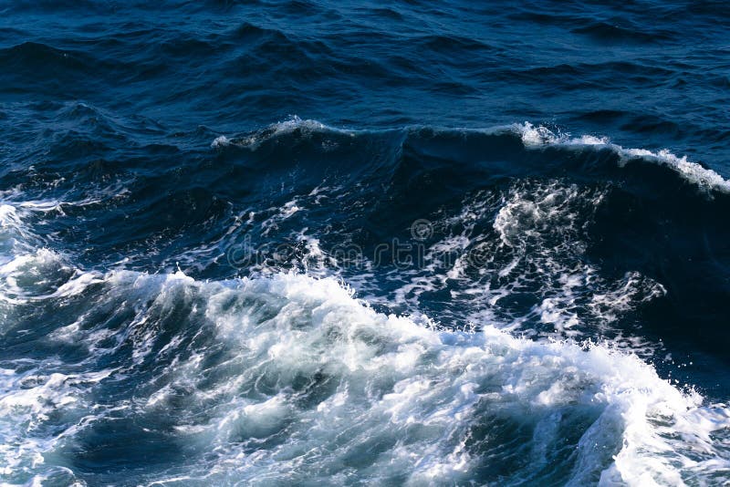 White Crest of a Sea Wave. Selective Focus Stock Photo - Image of ...