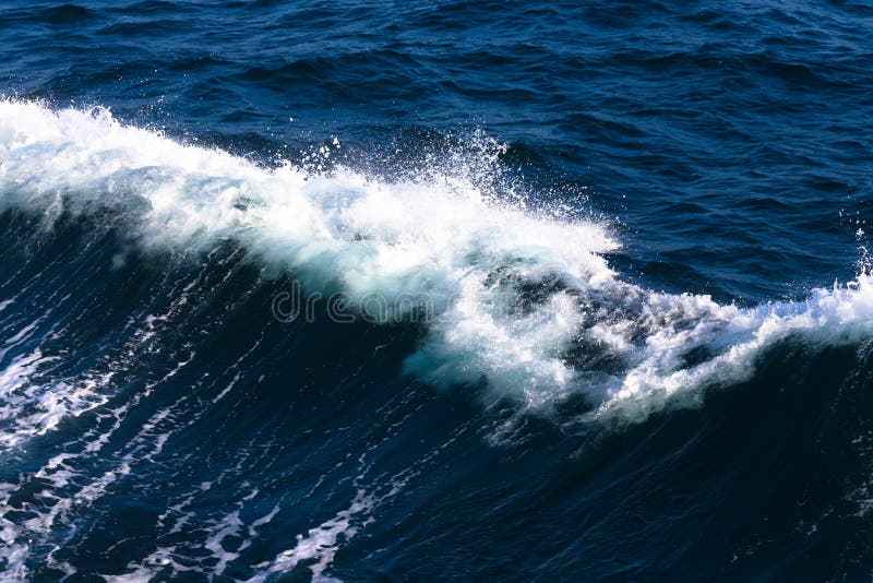 White Crest of a Sea Wave. Selective Focus Stock Photo - Image of ...