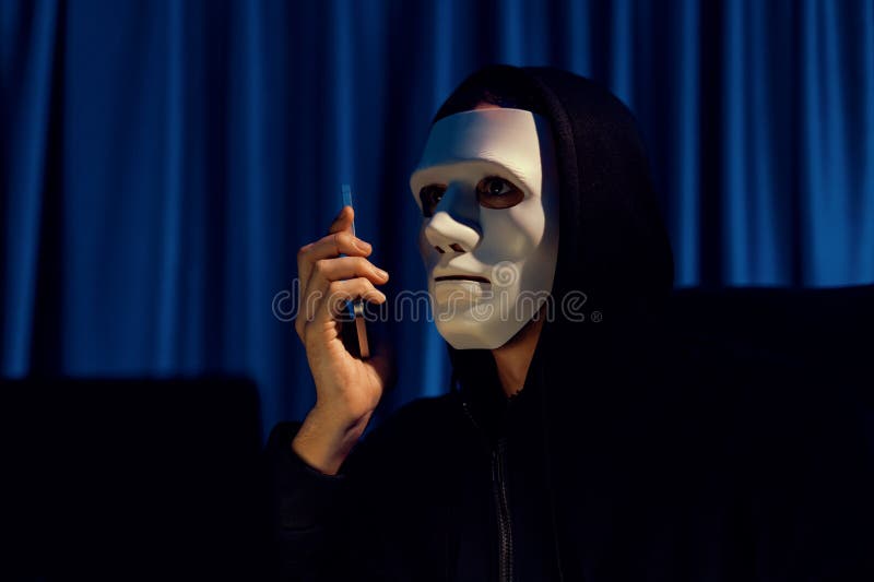 White Criminal Anonymous Mask Calling To it Owner To Threaten Ransom ...