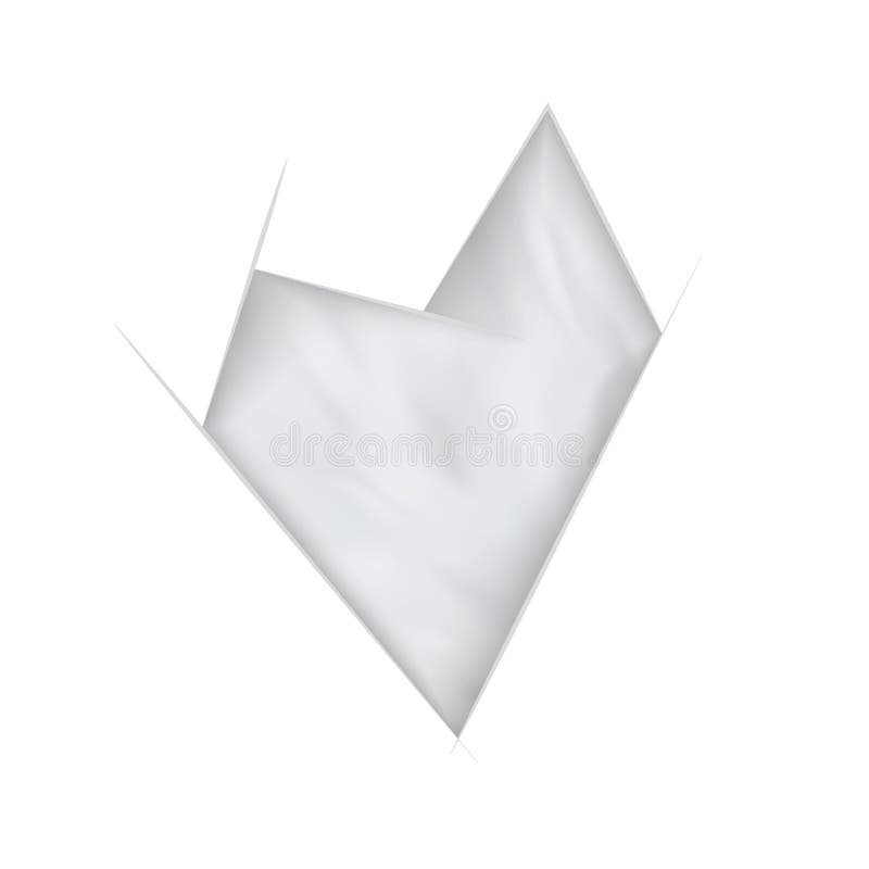 White Crooked Abstract Heart with Waving Effect Stock Vector ...