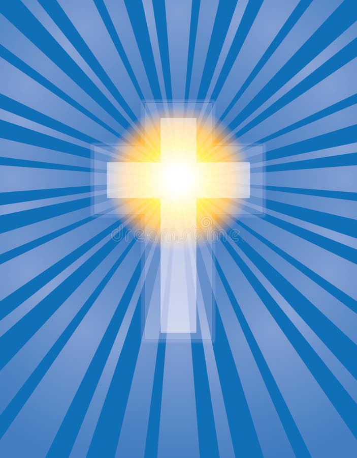 Golden Cross Light Rays Background Stock Illustrations – 97 Golden ...