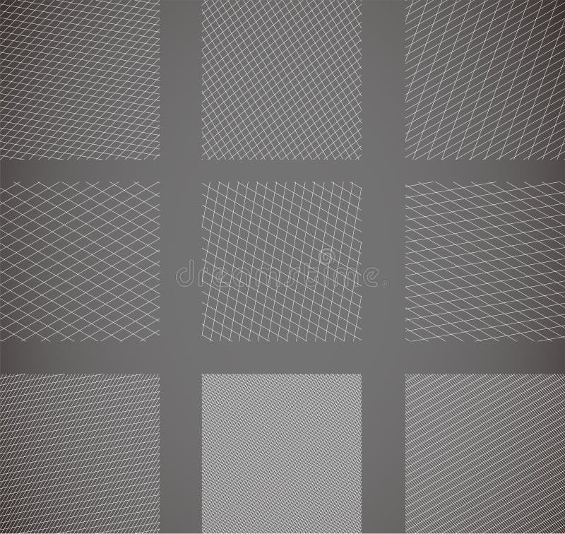 White Cross-hatching Background Illustration Set Stock Vector ...