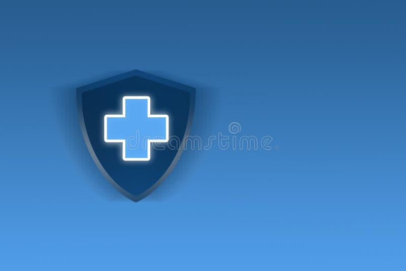 White cross on the shield stock photo. Image of symbol - 246261992