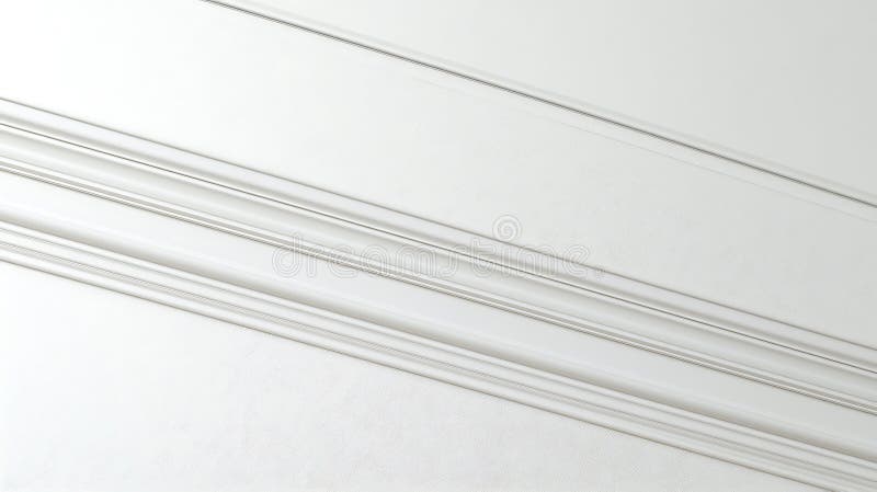 White Crown Molding Detail Interior Design Element Stock Image - Image ...