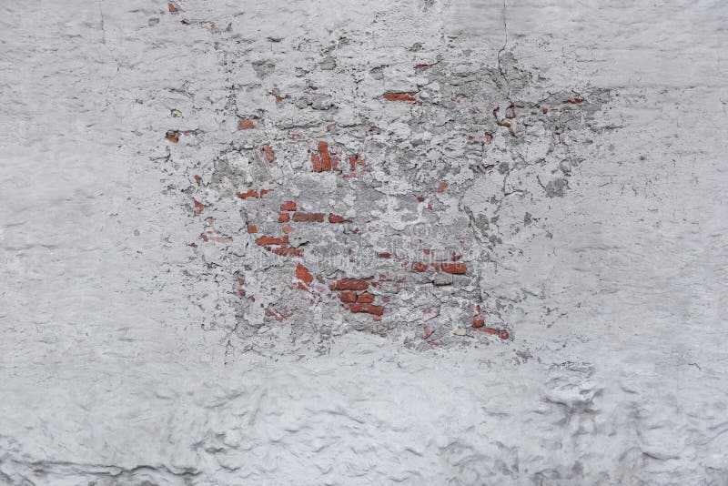 Red and White Crumbling Concrete Texture Stock Image - Image of peel ...