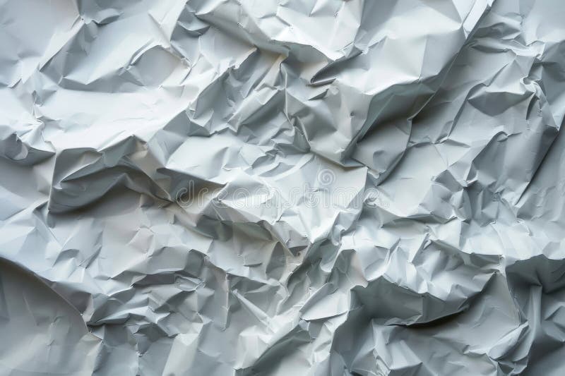 White Crumpled Paper is Creating an Uneven Rough Surface Stock Image ...
