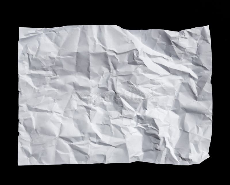 White Crumpled Tissue Paper Background Texture Stock Photo - Image of ...